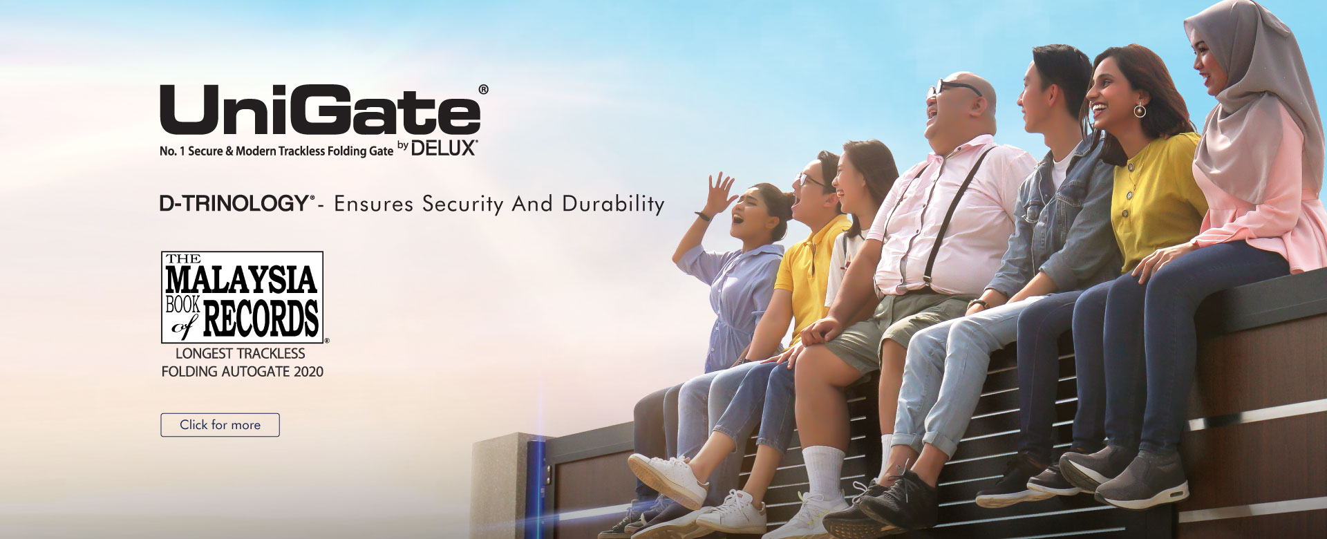 Trackless Autogate, Aluminium Security Door & Safety Door - DELUX